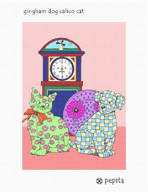 Gingham Dog Calico Cat Pattern